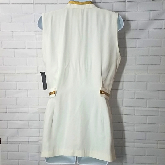 synari | Tops | Nwt Vintage Sailor Military Style White Top | Poshmark